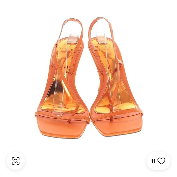 Jennifer Lopez | Shoes | Revolve X Jennifer Lopez Orange Stiletto Heels ...